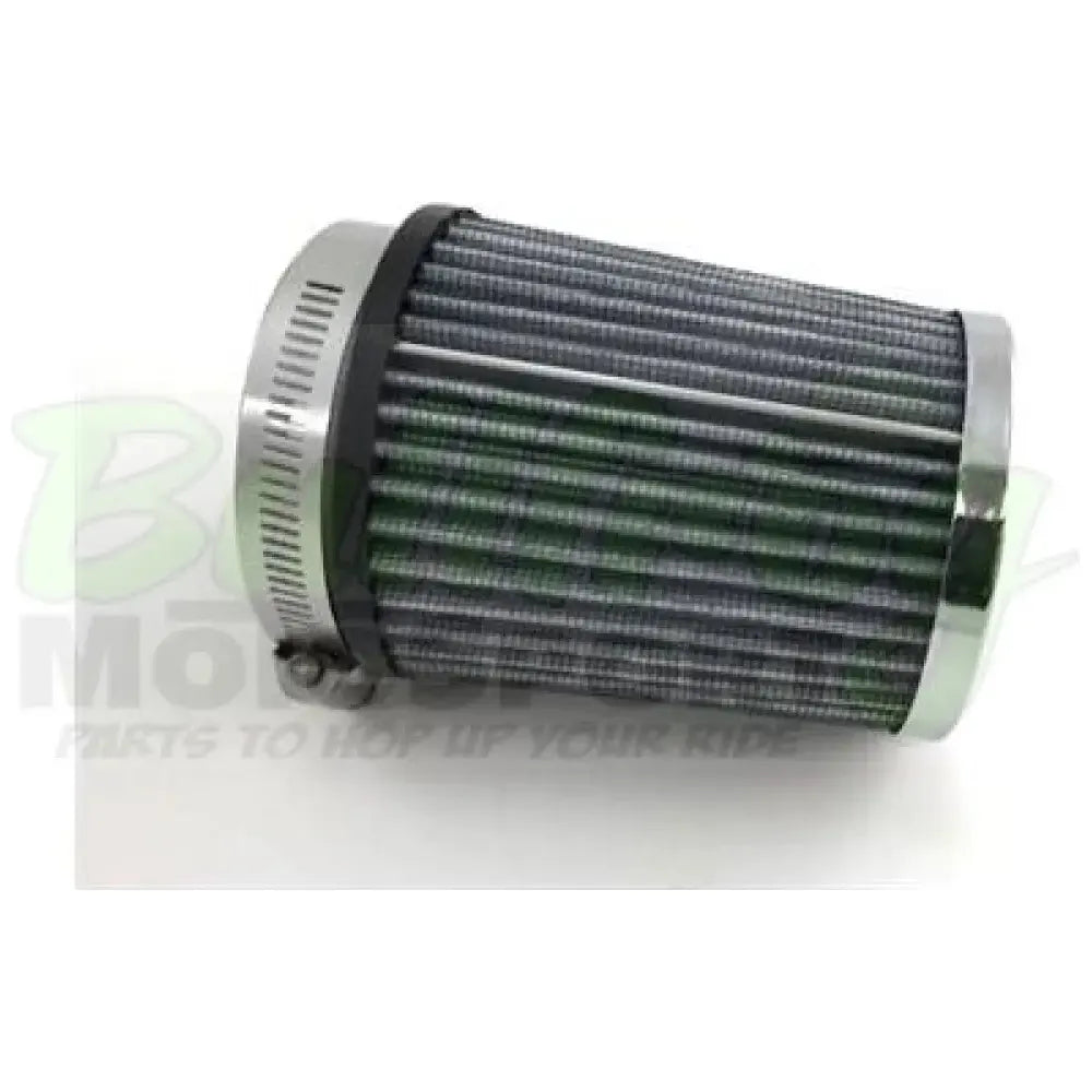 Air Filter, 3-1 / 2" x 4" (2-7 / 16 ID) Tapered Chrome End Cap