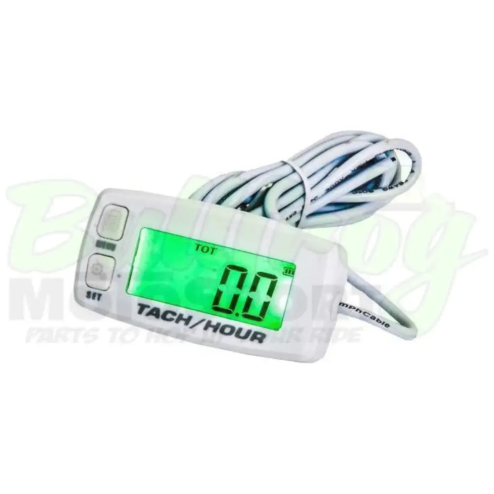 Tachometer RPM Display and Hourmeter - White Color